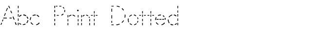Free Dotted Line Fonts