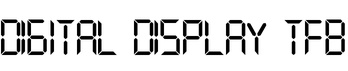 Free 7 Segment Digital Display Fonts