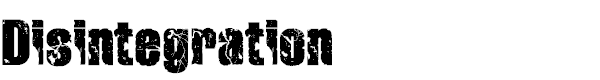 Free Disintegration Fonts