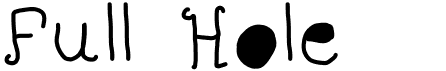Free HOLES Fonts