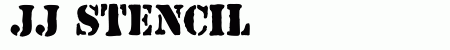 Free Jj Stencil Fonts