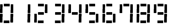 Free 7 Segment Fonts