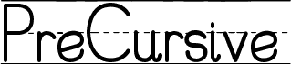 Free Pre Cursive Fonts
