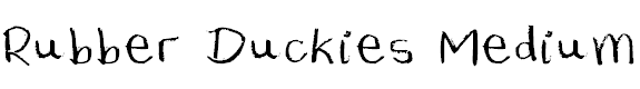 Free Rubber Duck Fonts