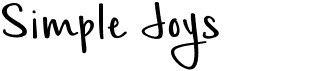 Free Simple Joys Fonts