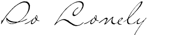 Free Lonely Fonts