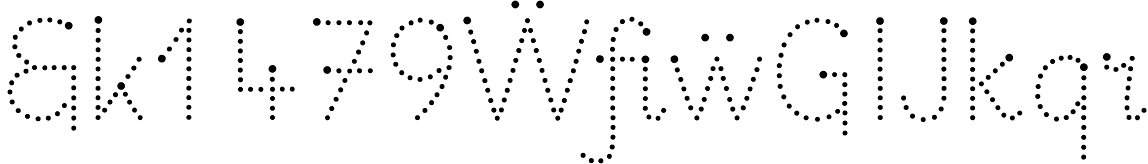 Free Sassoon Dotted Fonts